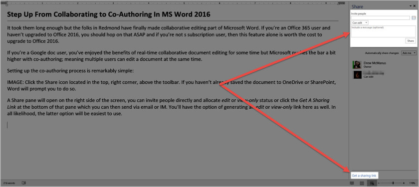 Step Up From Collaborating To Co-Authoring In MS Word 2016 – Arts Hacker