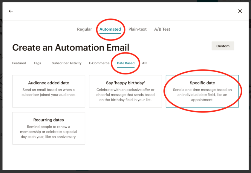 How To Create Date Based Automations With Mailchimp Arts Hacker