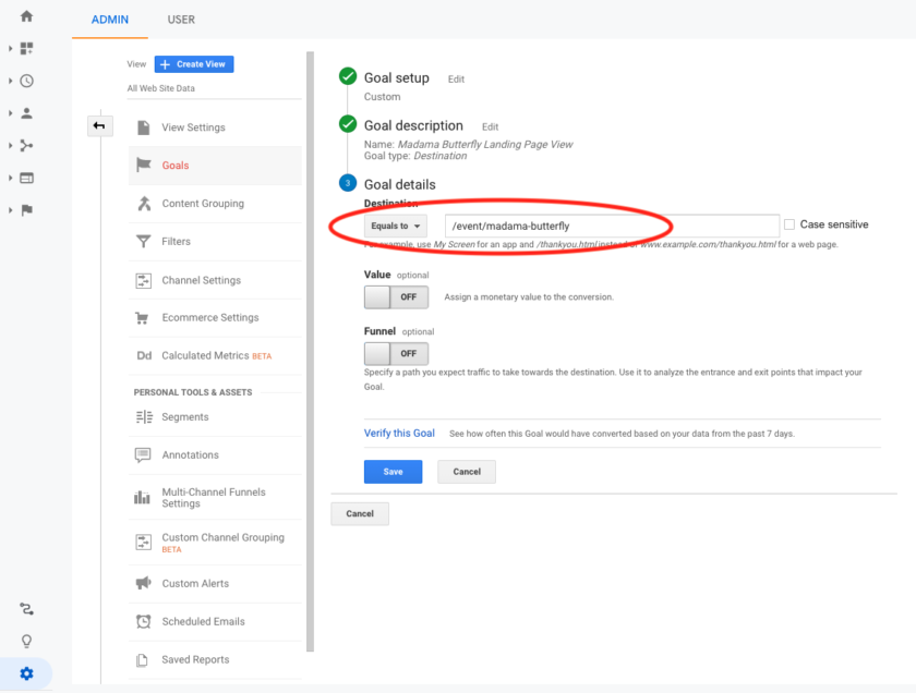 Tracking Conversions With GA Goals – Arts Hacker